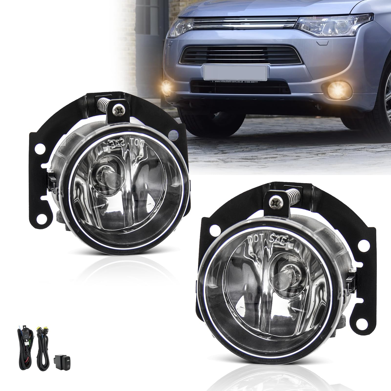 SPIEGEER Fog Lights Assembly CM31 for 2010 2011 2012 2013 2014 2015 ...