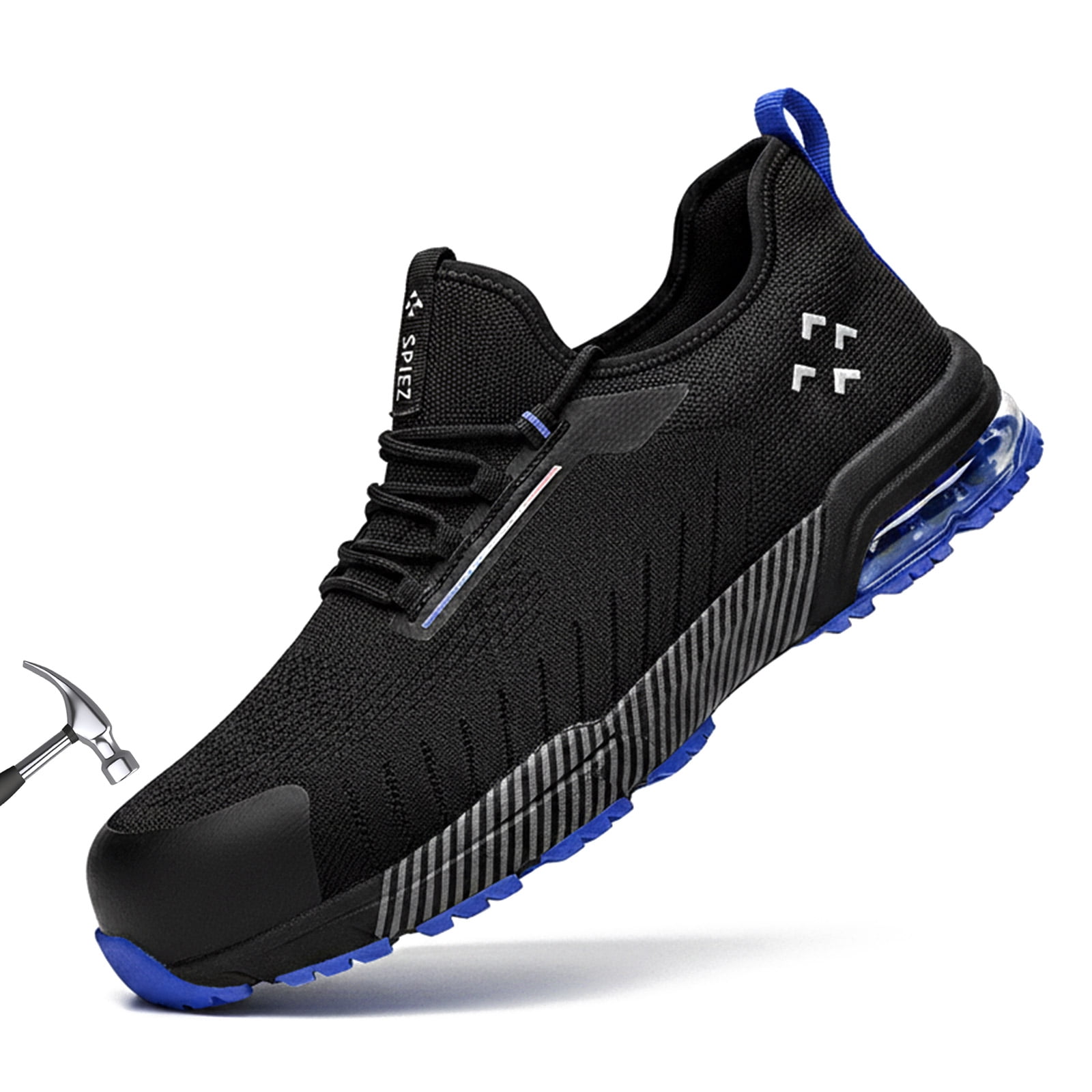 SPIEZ Composite Toe Shoes for Men, Non-Slip ASTM F2412 Certified Safety ...