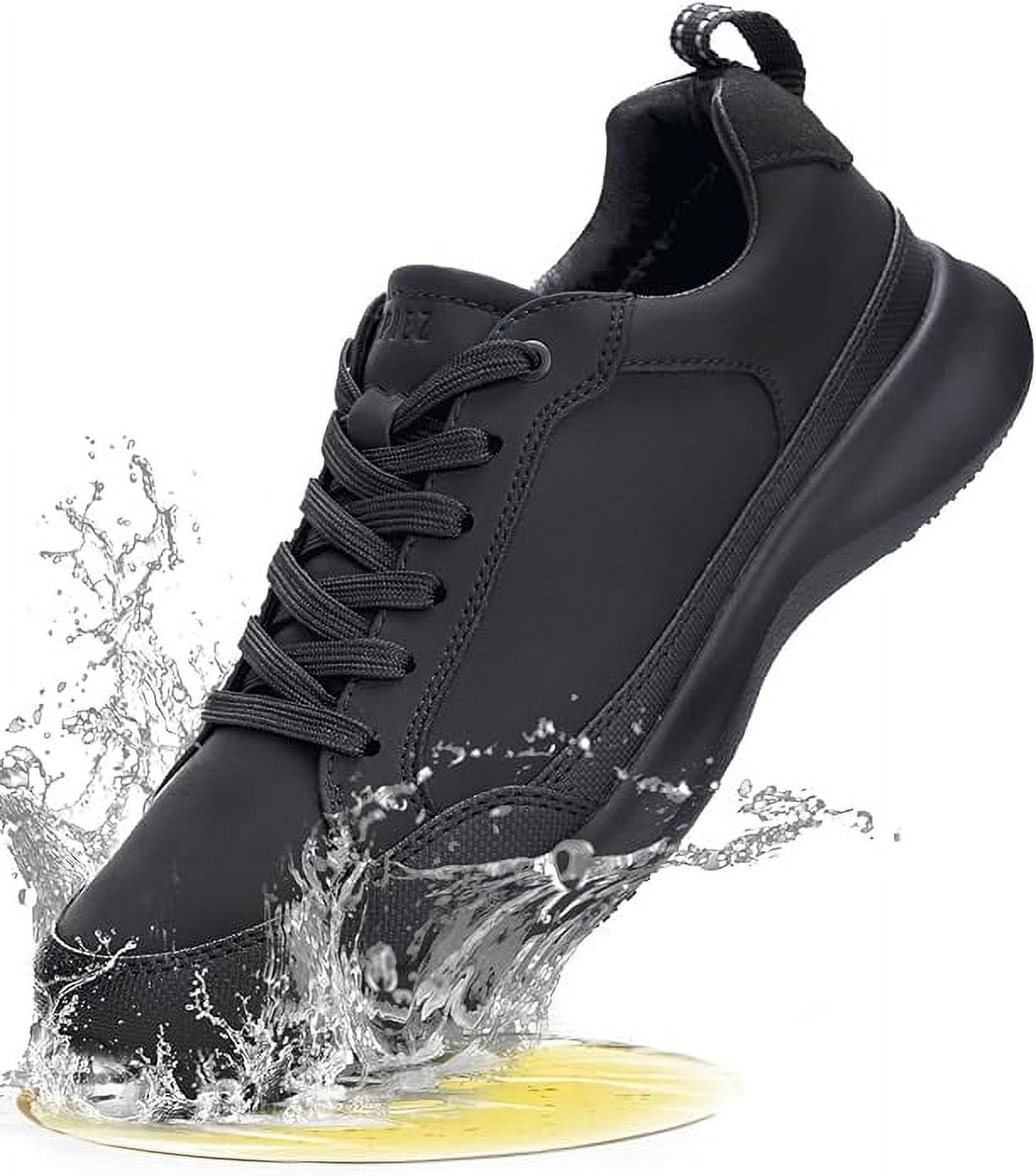 SPIEZ Men's Non-Slip Work Shoes, Waterproof & Oil-Resistant Safety ...