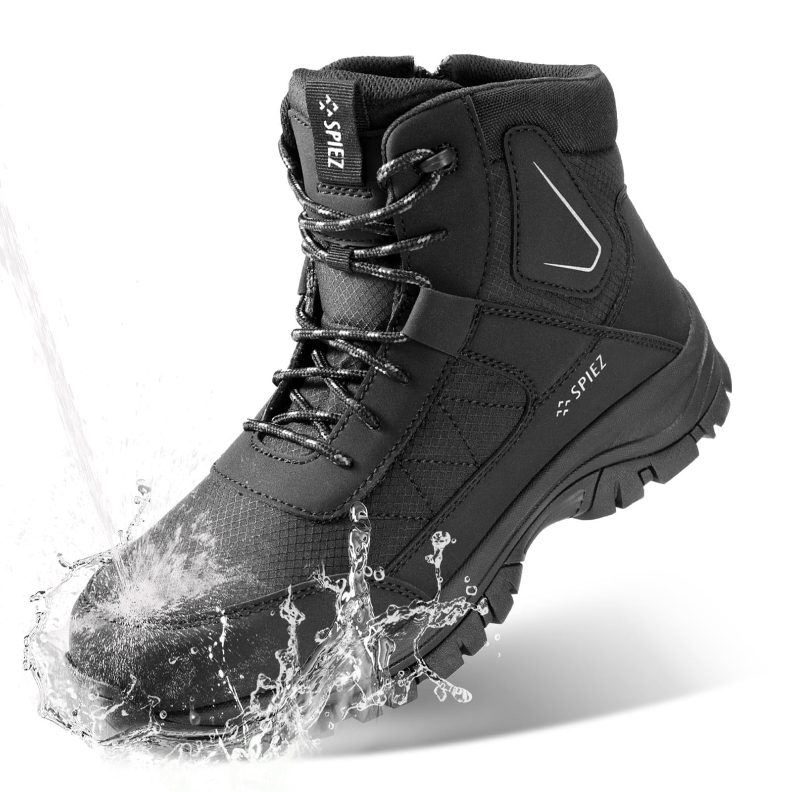 SPIEZ Water-Resistant Safety Boots for Men, ASTM Certified Steel Toe ...