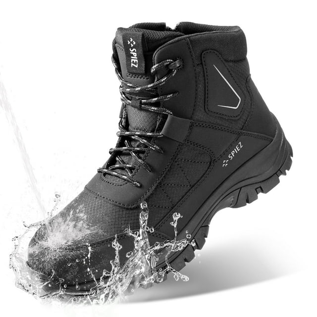 SPIEZ Water-Resistant Safety Boots for Men, ASTM Certified Steel Toe ...