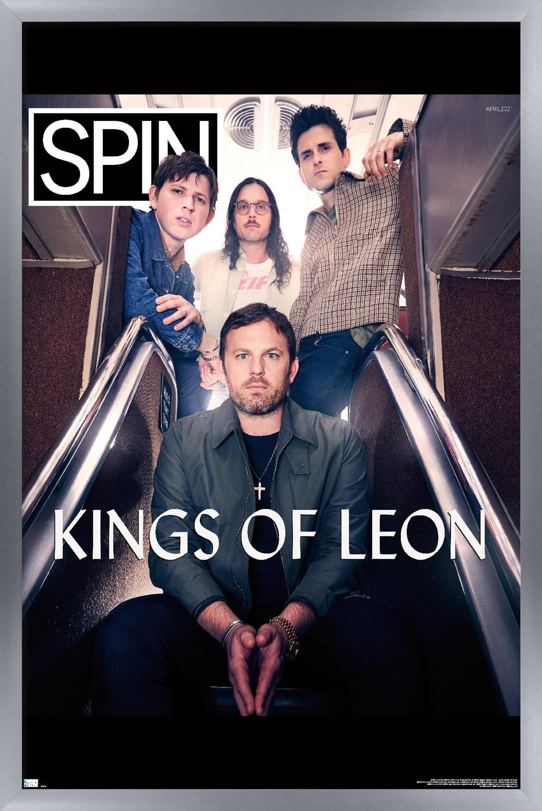 SPIN Magazine - Kings of Leon 21 Wall Poster, 22.375" x 34" Framed ...