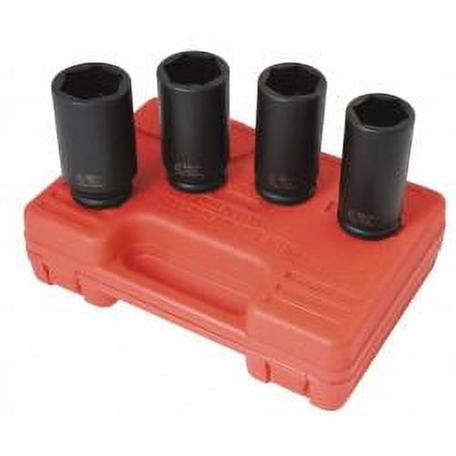 SPINDLE NUT SOCKET SET 4 PC 1/2IN DR 6 POINT - Walmart.com
