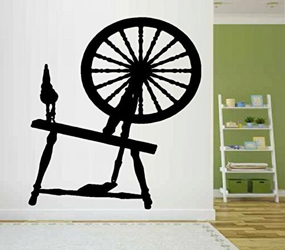 SPINNING WHEEL #2~ Wall Decal, 17" X 20" - Walmart.com