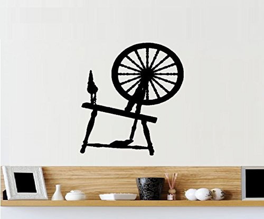 SPINNING WHEEL ~ DECAL, HOME, WINDOW 6" X 6" - Walmart.com