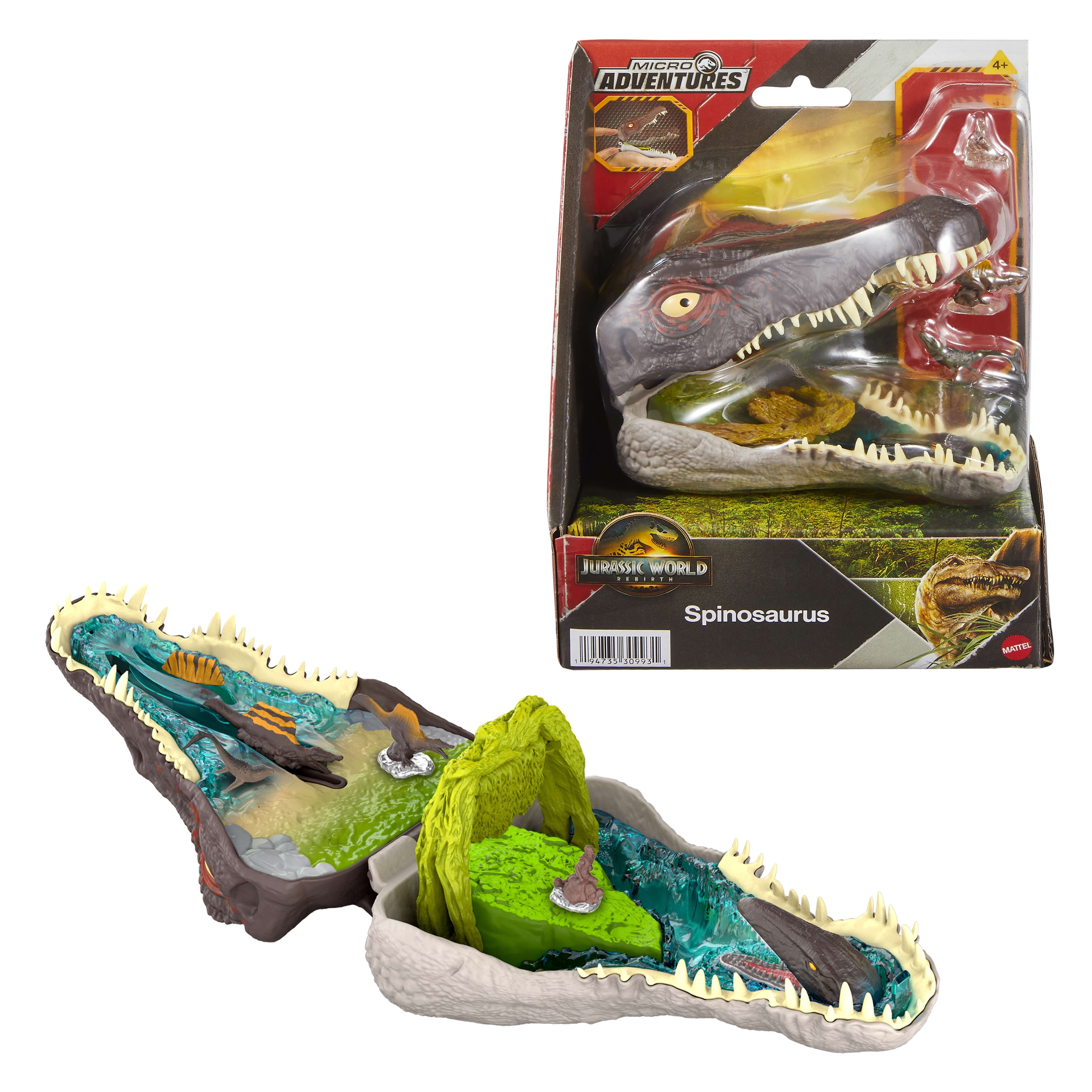 Jurassic World Rebirth Micro Adventure Playset Spinosaurus Head ...