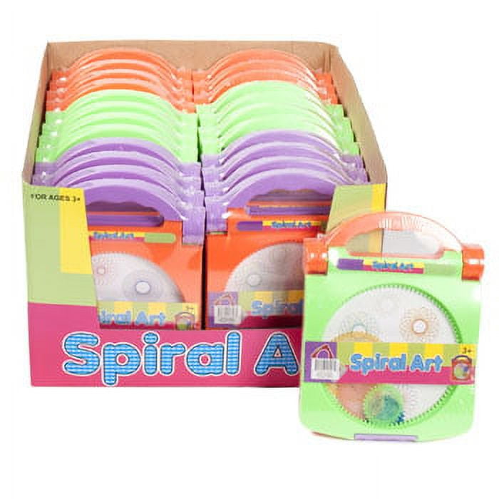 SPIRAL ART SET W/HANDLE AND CASE 3AST/24PC PDQ/LABEL, Case Pack of 24 ...