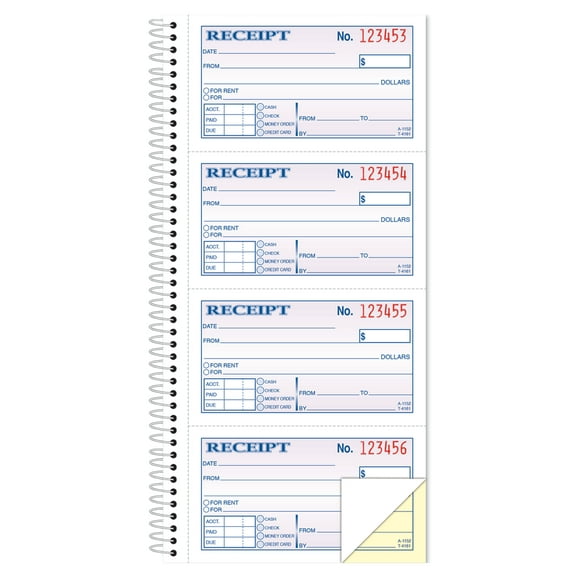Receipt & Order Books in Forms & Recordkeeping - Walmart.com