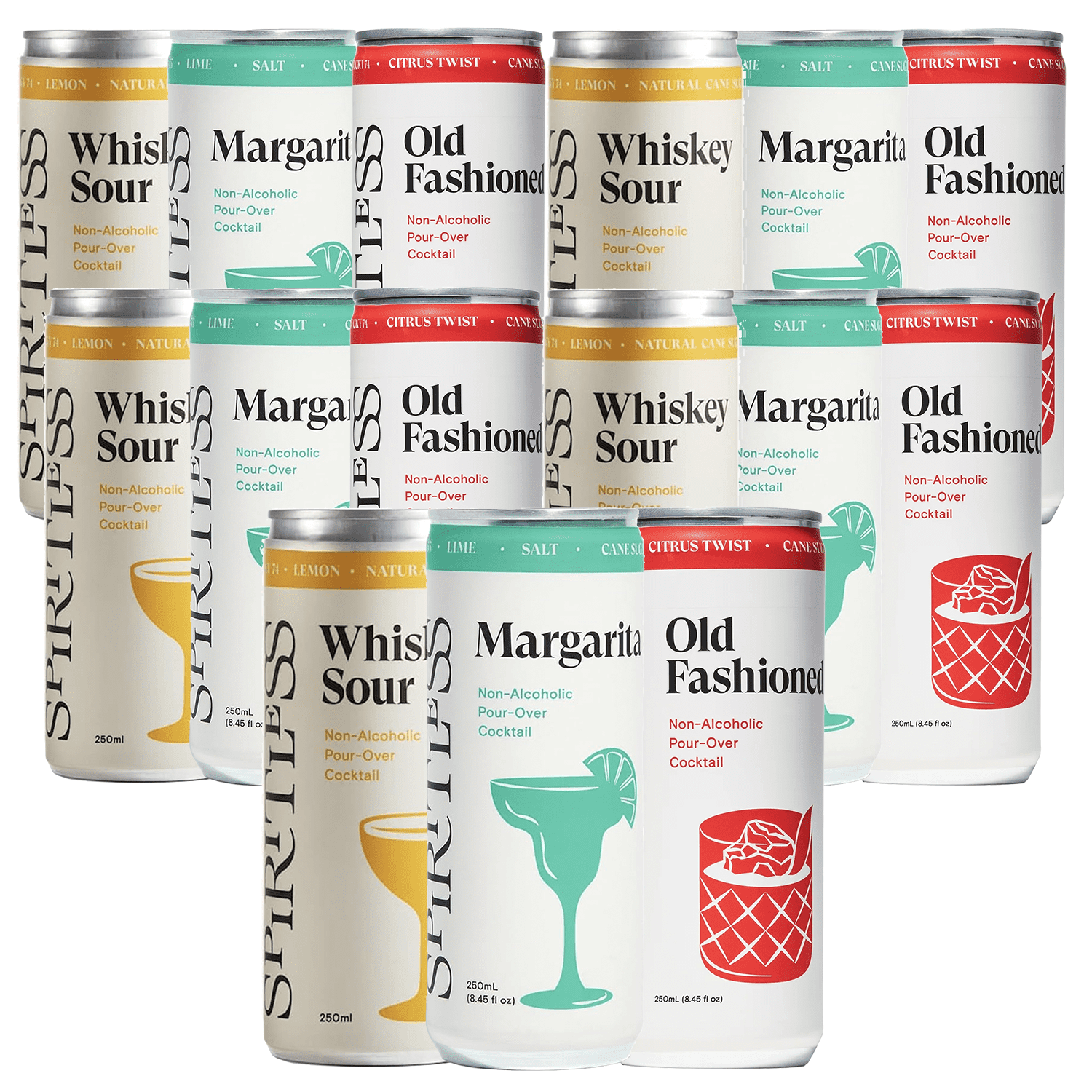 SPIRITLESS Mixed Packs | Non-Alcoholic Pour-Over Cans | Ready to Drink ...