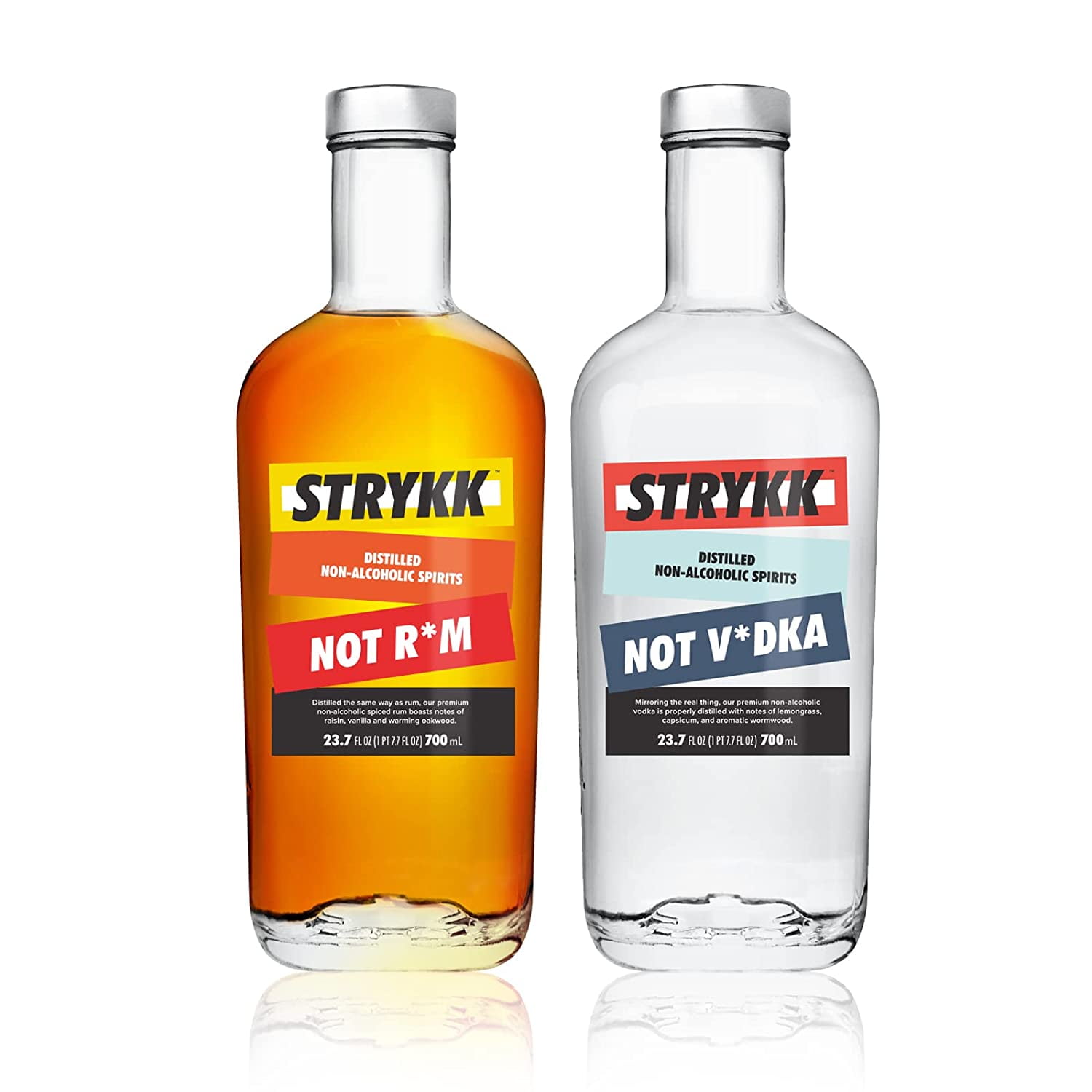 SPIRITS Zero Proof Non Alcoholic Twin Pack Bundle | NOT VODKA and NOT RUM | All Natural, No ...