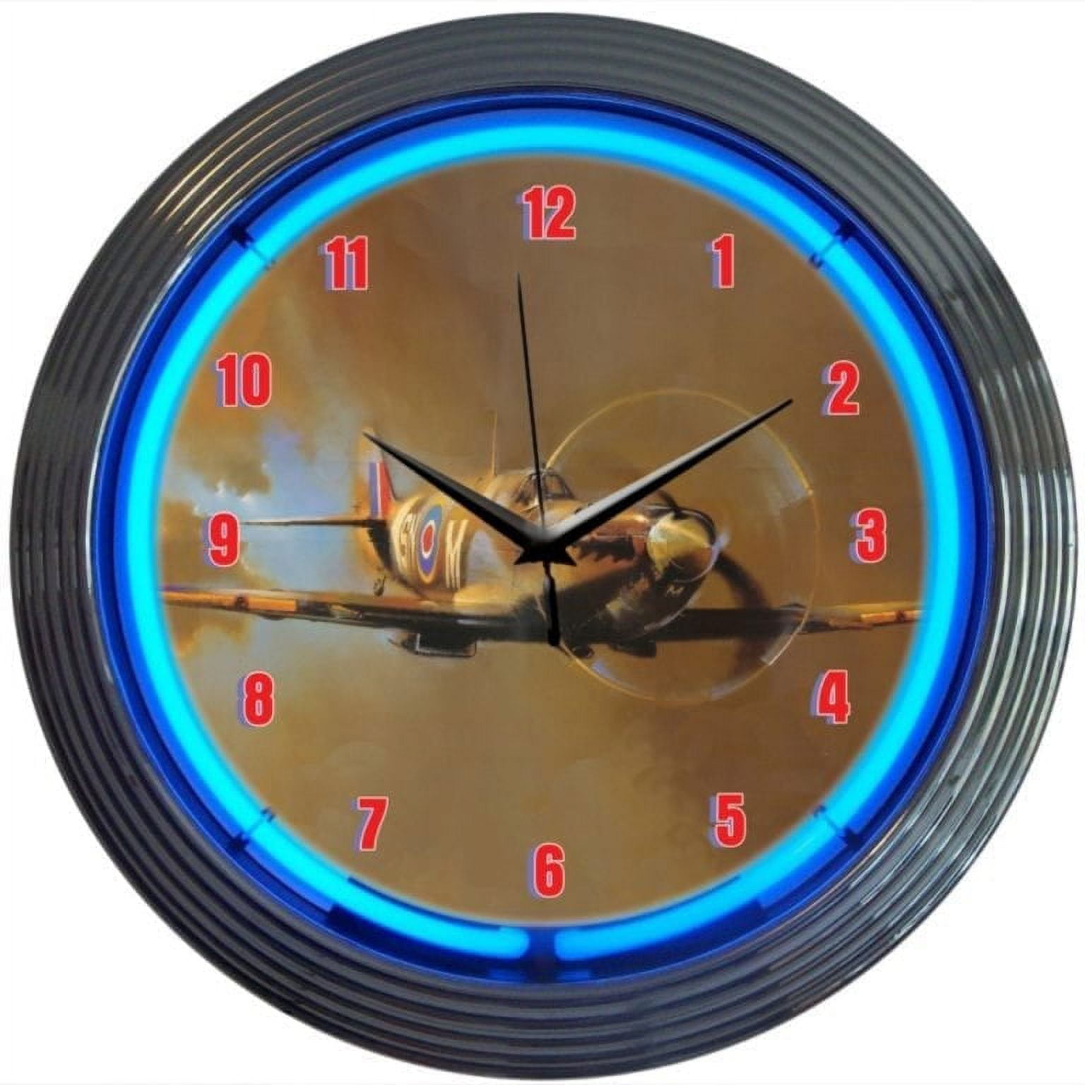 SPIT FIRE TIGER WWII NEON CLOCK – 8SPITF - Walmart.com