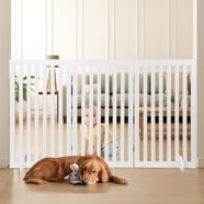 Wooden Z Shape Tri-Fold Pet Gate for Doorways and Stairs - Safety Dog ...