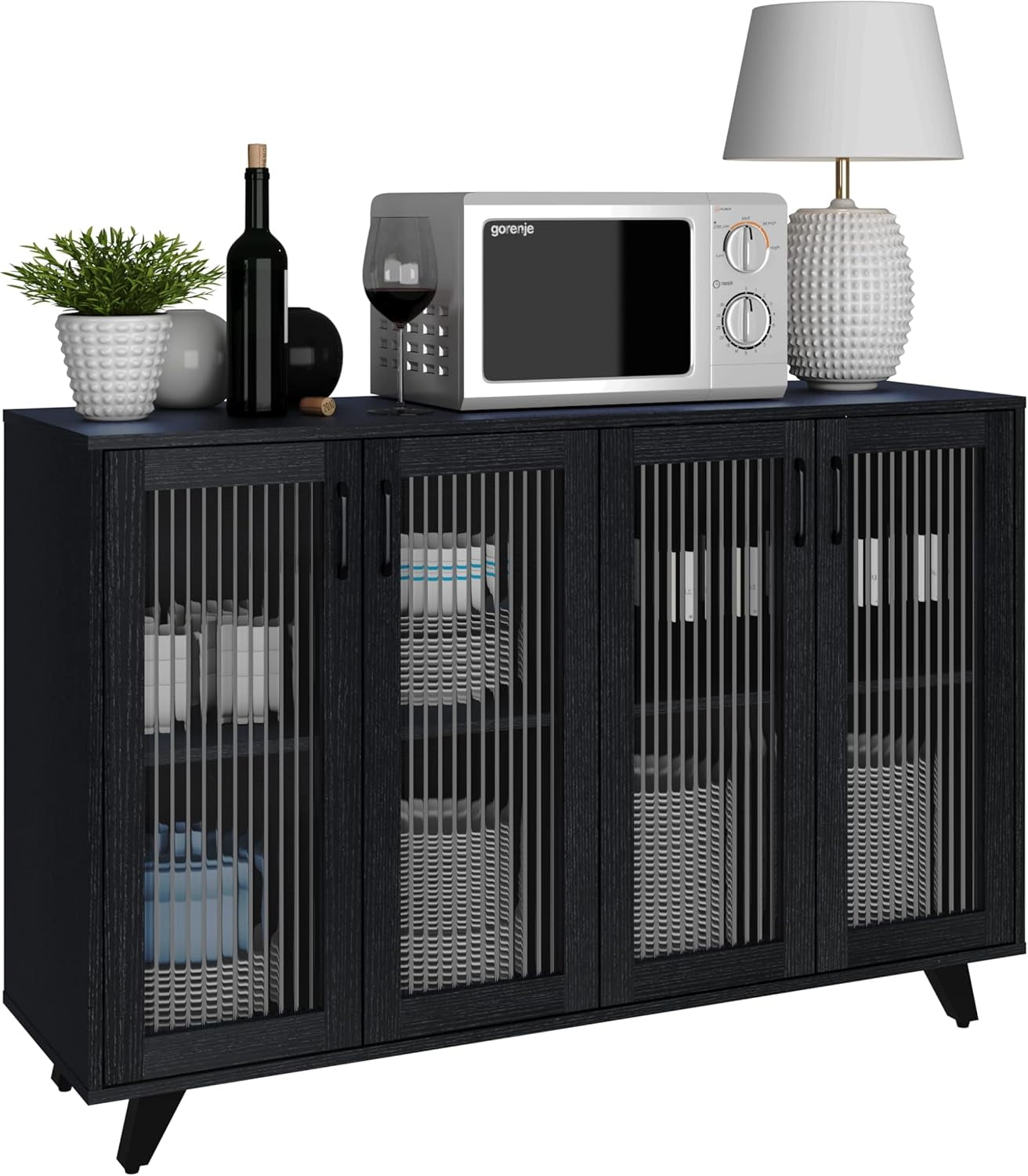 SPITEZ Kitchen Buffet Server Table Accent Sideboard Cupboard Server ...