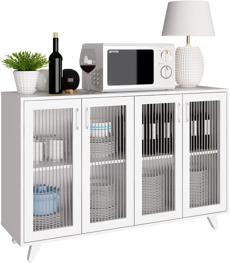 SPITEZ Kitchen Buffet Server Table Accent Sideboard Cupboard Server ...