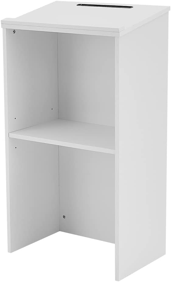 SPITEZ Podium Stand- Portable Podium Stand Hostess Stand Desk with ...