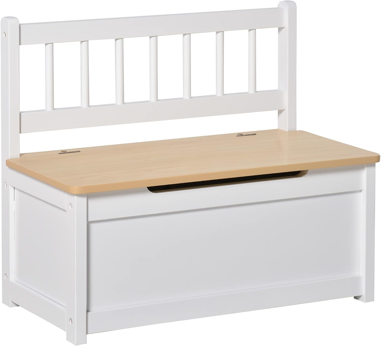 SPITEZ Toddler Toy Box Storage Bench with Large 27 L Interior, Kids ...