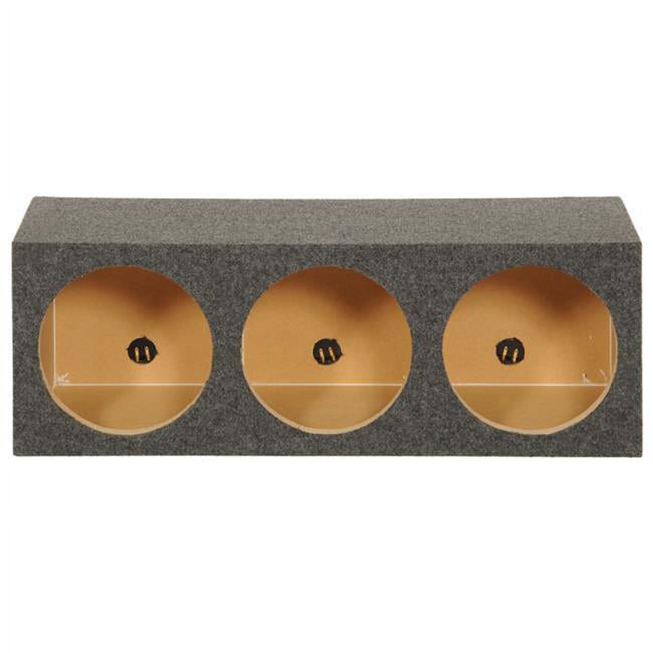 SPL Boxes SPBSB312 12 in. Triple 3 Hole Sealed Heavy Duty MDF Charcoal ...