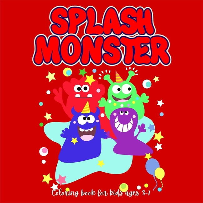 SPLASH MONSTER Coloring book for Kids : Perfect Halloween Gift for kids ...