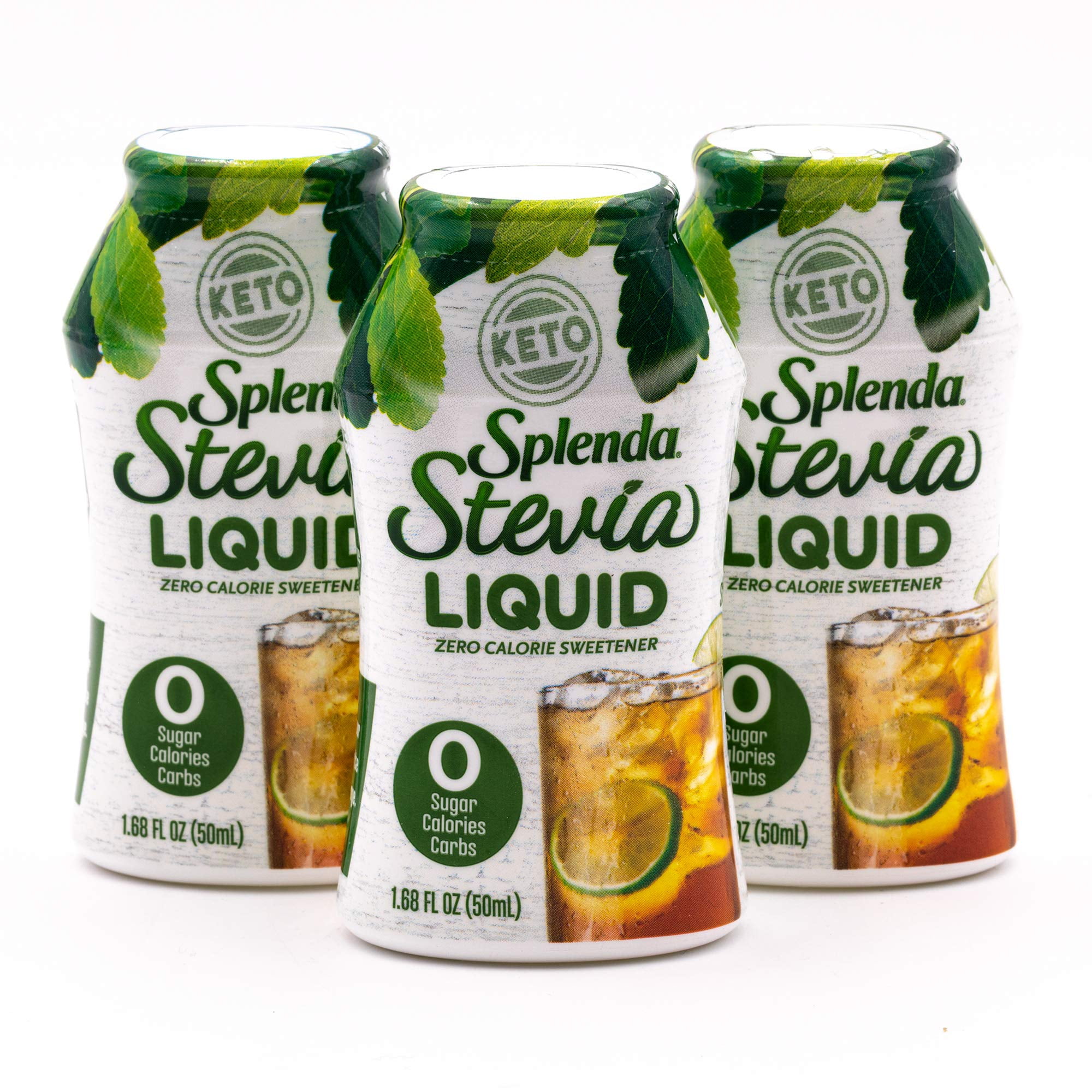 SPLENDA STEVIA LIQUID, Zero Calorie Sweetener Drops, 1.68 Fl Oz (Pack ...