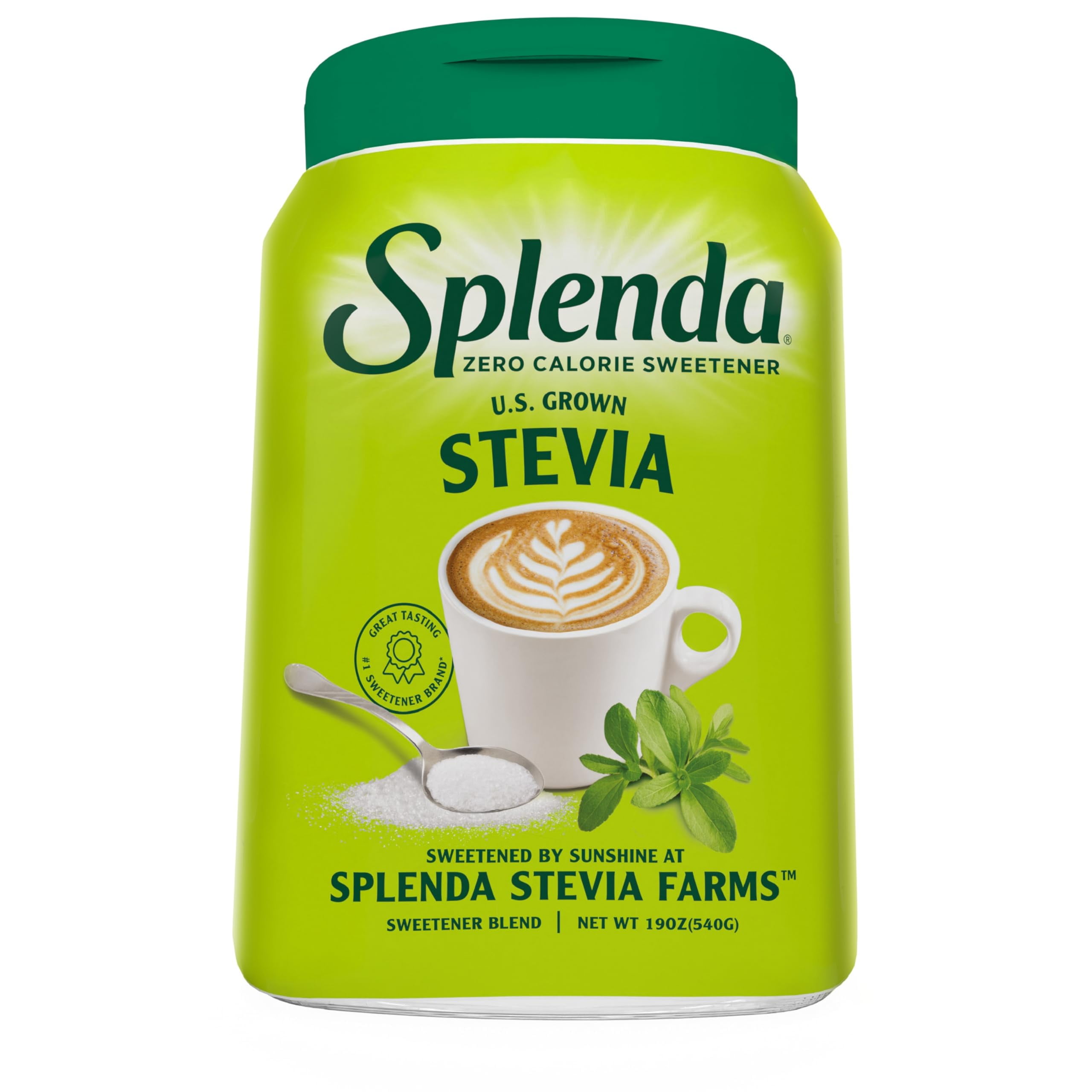 SPLENDA Stevia Zero Calorie Sweetener, Plant Based Sugar Substitute ...