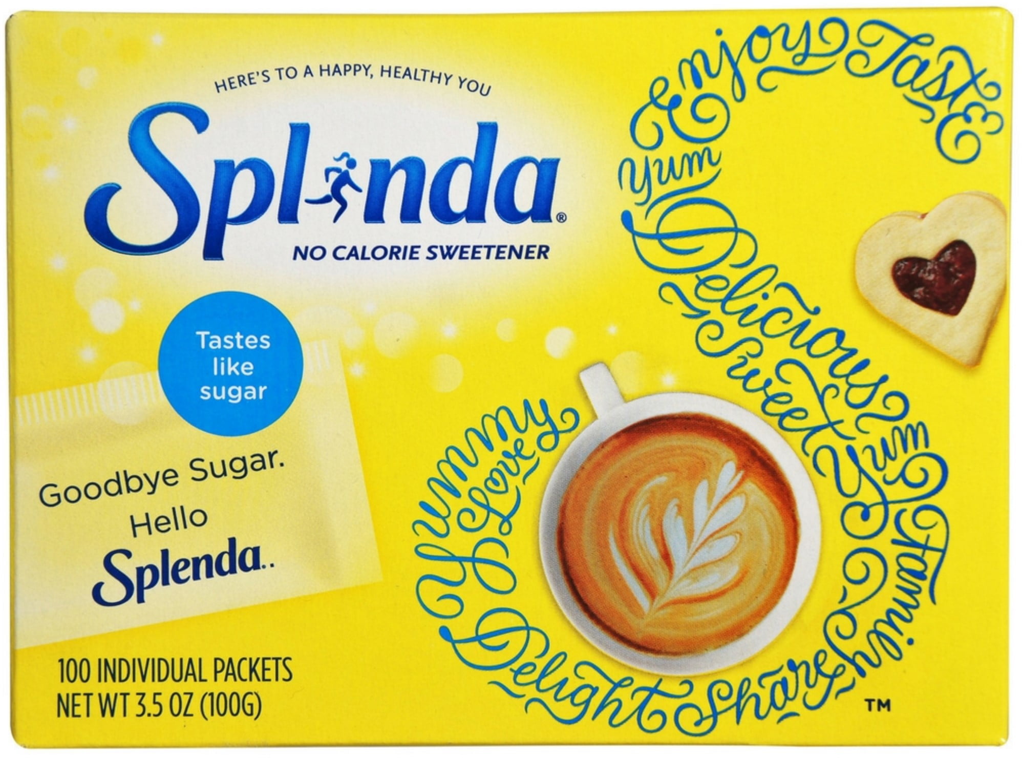 SPLENDA Sweetener Packets 100 Each (Pack of 2) - Walmart.com