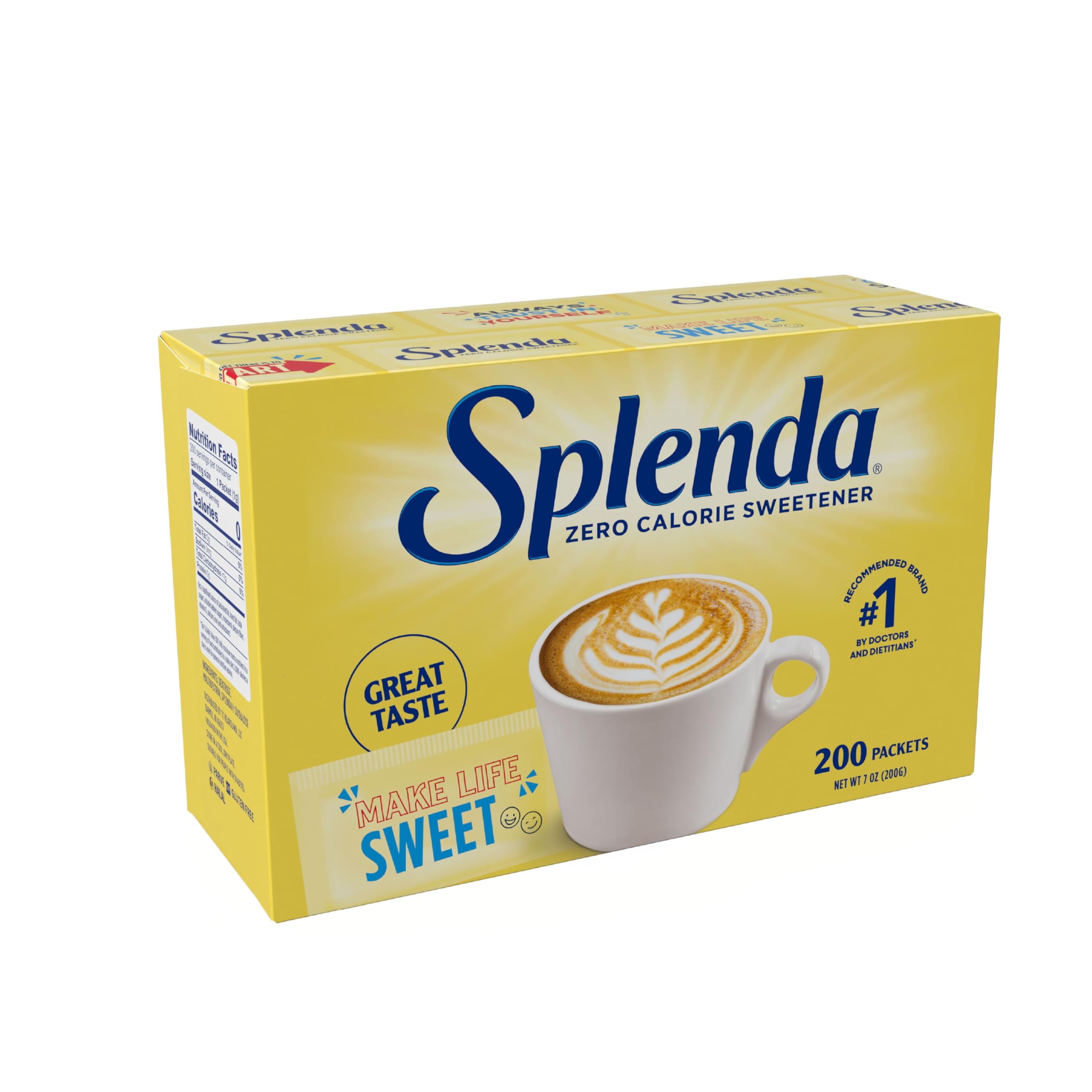 SPLENDA Zero Calorie Sweetener, OKA4 200 Count Packets - Walmart.com