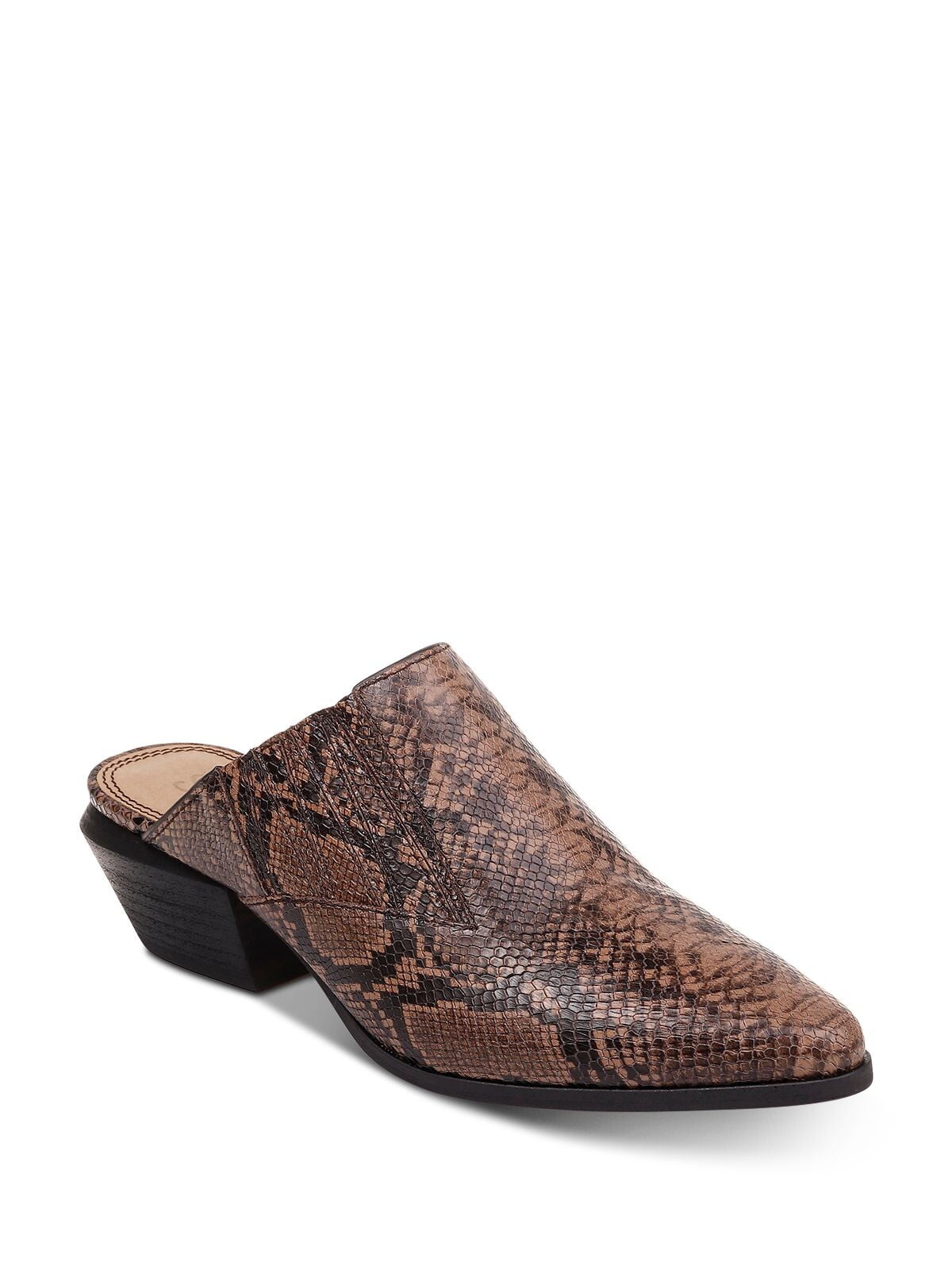 SPLENDID Womens Brown Snakeskin Print Goring Cushioned Hailee 2 Pointed ...