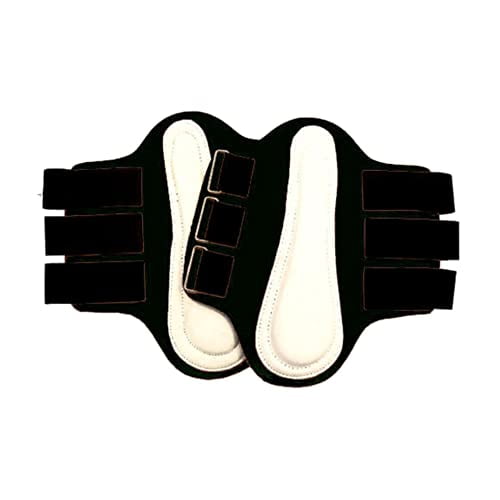 Intrepid International Splint Boots with White Leather Patches, Large ...