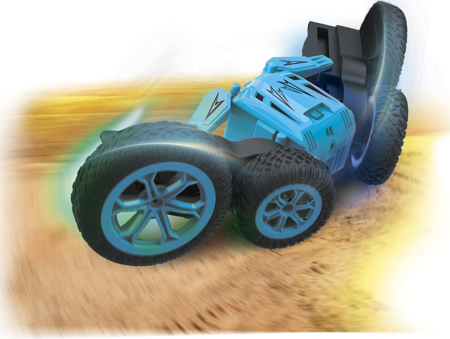 Odyssey Stunt RC Cars - Split Wheel Car with Remote Controller & 4 LED ...