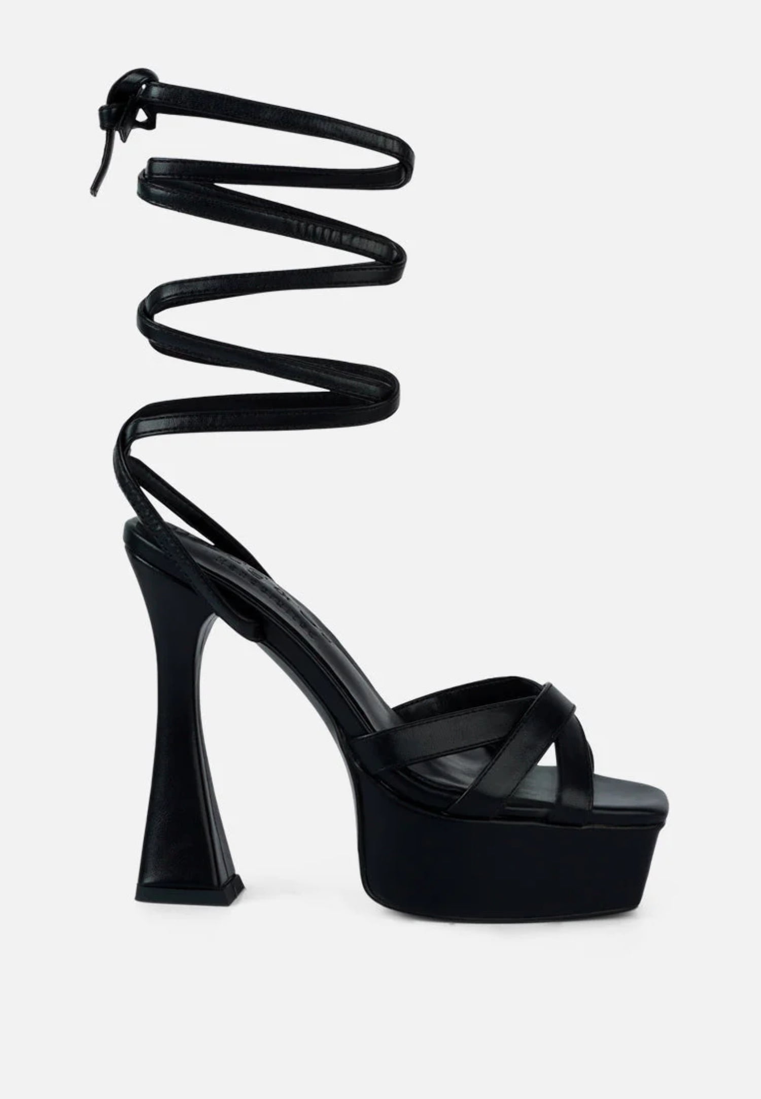 SPLITSOUL Lace Up High Platform Sandal - Walmart.com