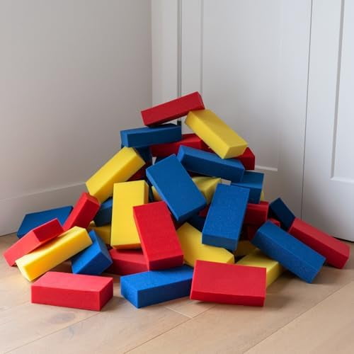 SPLOCKS - Soft Foam Blocks - Colorful Foam Building Block Set - Foam ...