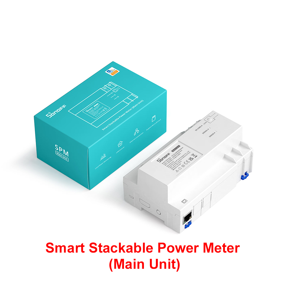 SPM Smart Stackable Power Meter RS-485 20A/Gang 4-Relay Overload ...