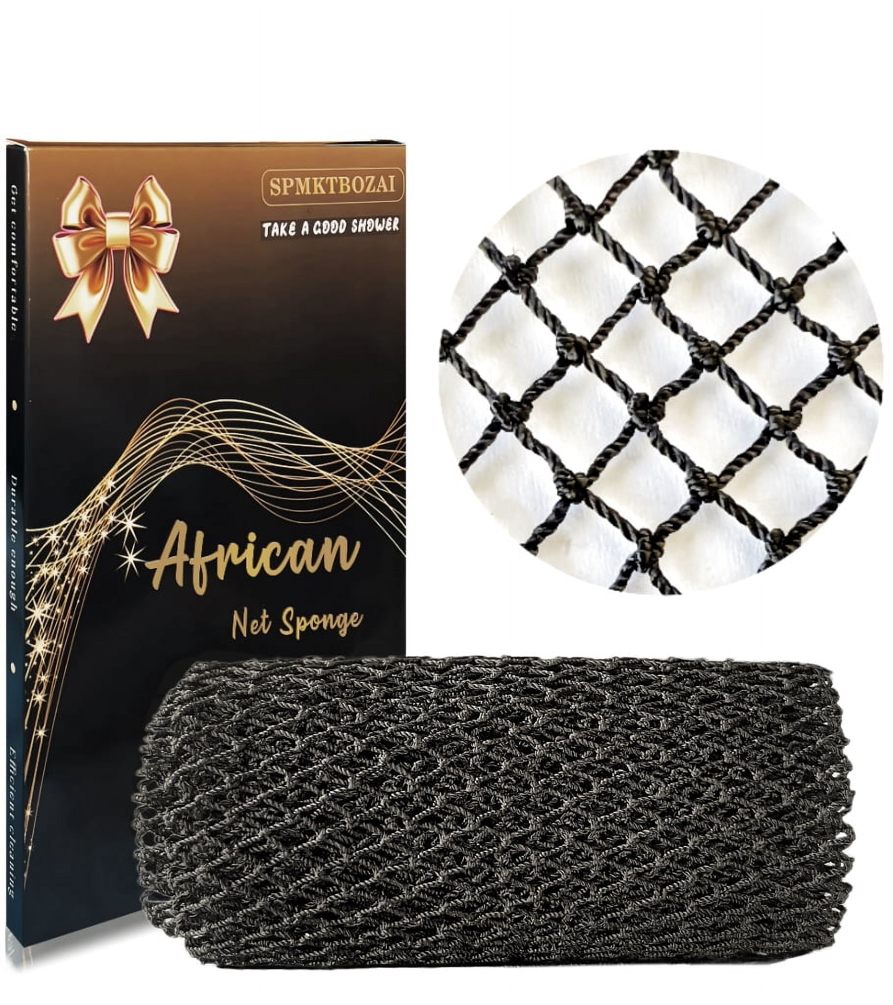 SPMKTBOZAI African Net Sponge Authentic, African Exfoliating Sponge ...