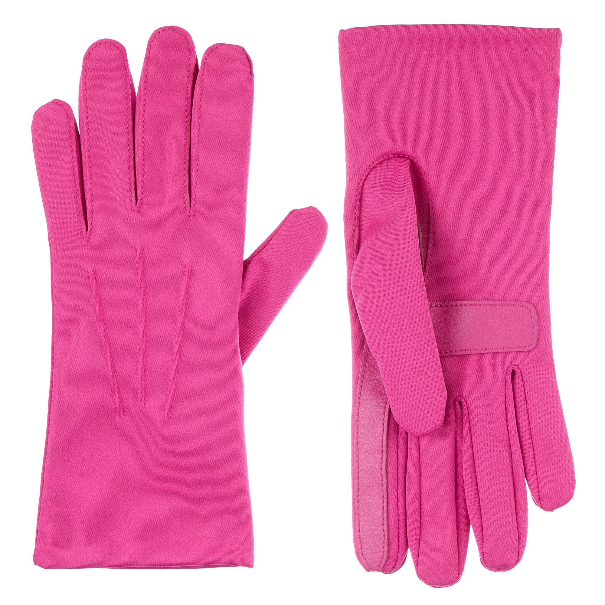 Isotoner Women's Basic Spandex Winter Gloves, L/XL, Very Berry ...