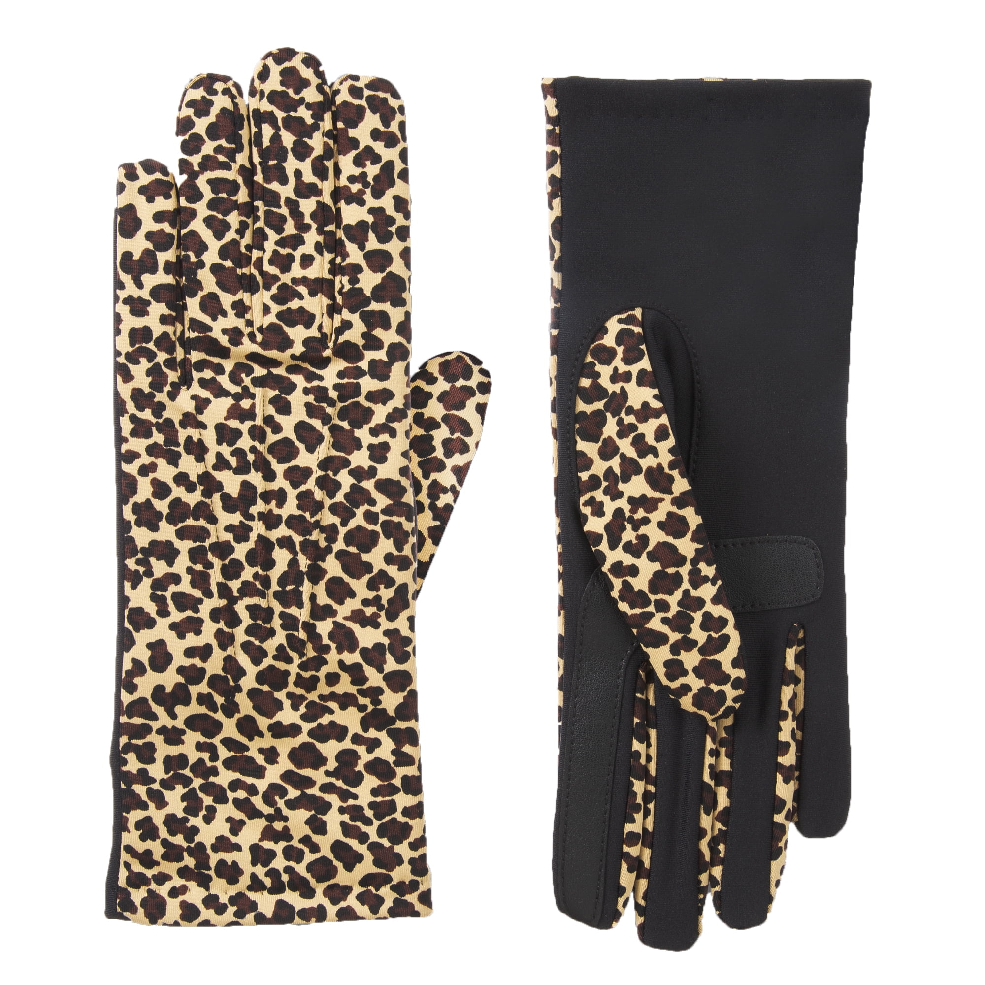 Isotoner women's Basic Spandex Winter Gloves - Leopard Print - Walmart.com