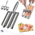 SPOCAX Meatball Maker with Scraper,Stainless Steel Meat Balls Mold ...