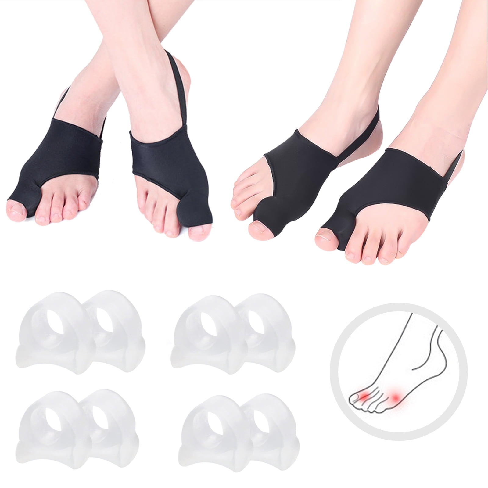 SPOKKI 4 Pcs Bunion Corrector for Women & Men, Big Toe Straightener ...