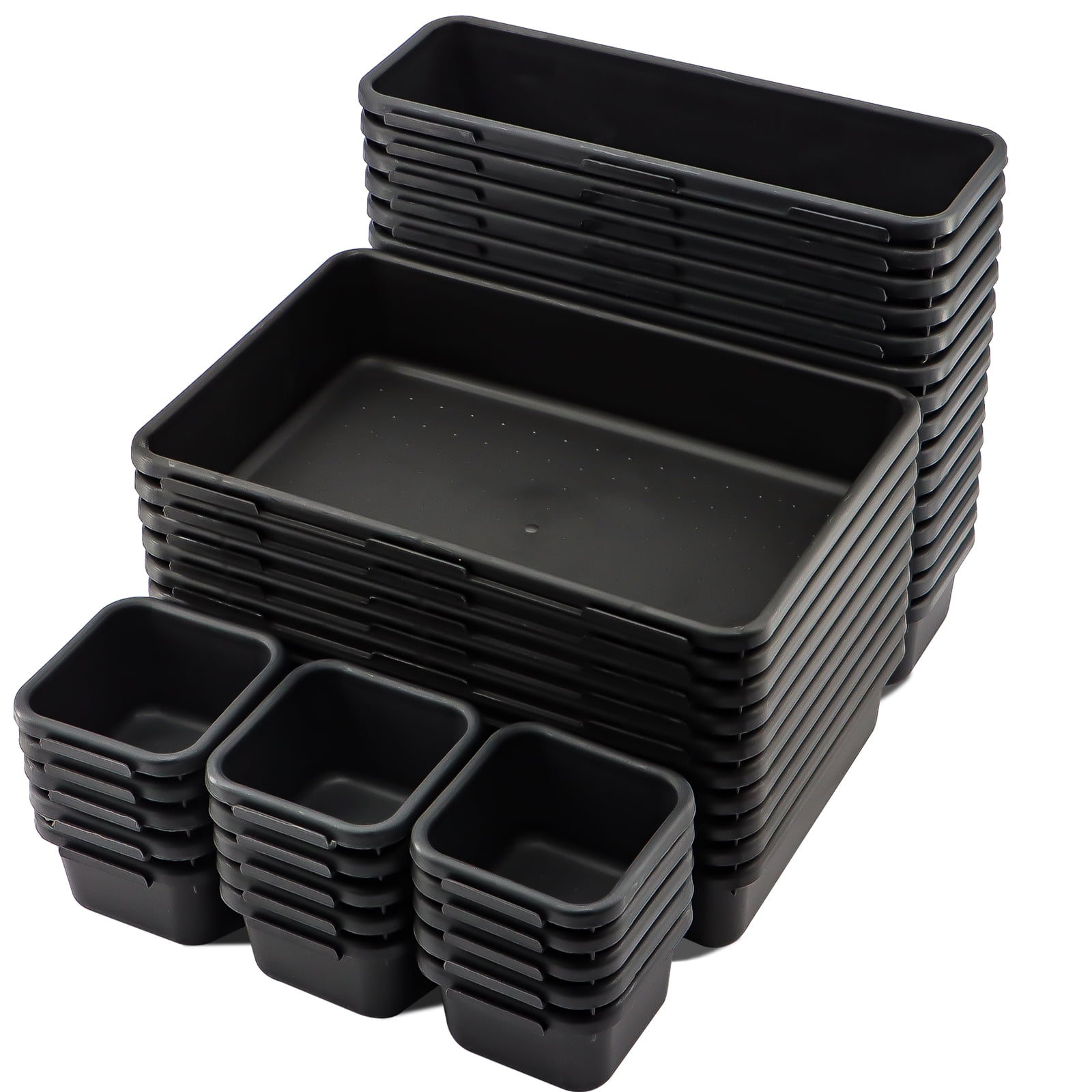 SPOKKI 40Pcs Tool Box Organizer Tray Divider, 3 Sizes Toolbox Desk ...