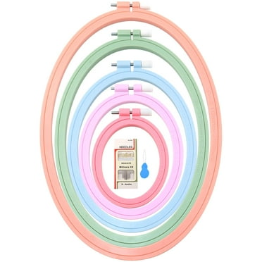 Embroidery Hoops, Bamboo Hoops with Adjustable Screw for Home Ornaments ...