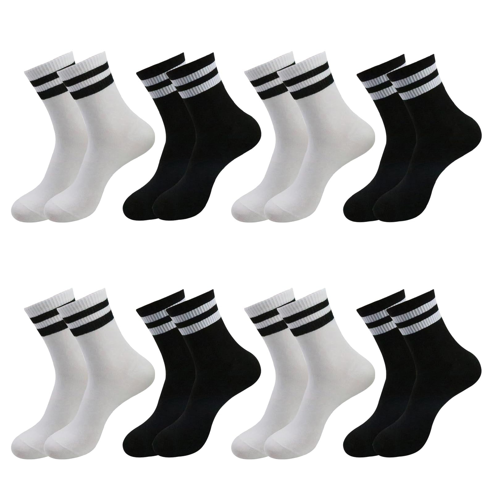 SPOKKI 8 Pairs Sports Socks Men Women Tennis Socks Women's Sneaker ...