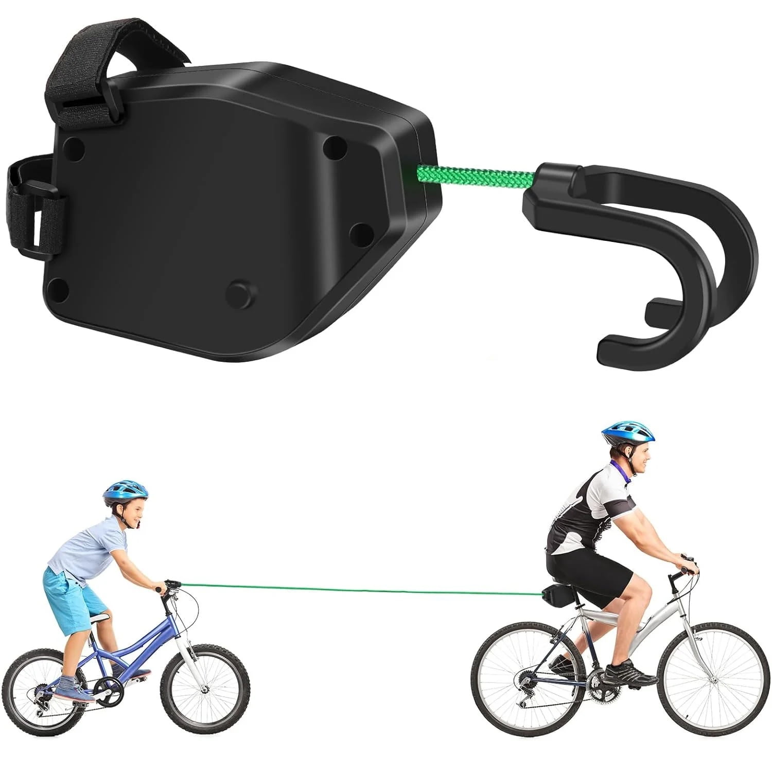 SPOKKI Retractable Bike Tow Rope for Kids, Towing Straps Kids ...