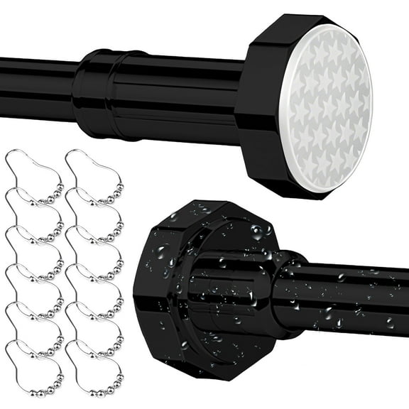 Shower Curtain Rod 27-79 Inches, Adjustable Tension Shower Rod No ...