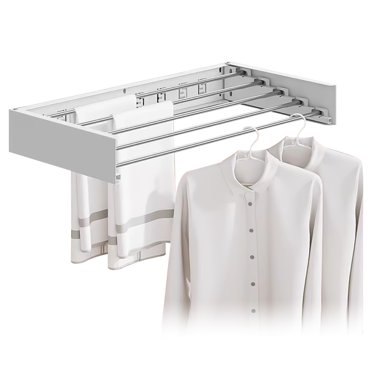 Honey-Can-Do MDF Folding Over-The-Door Or Wall-Mount Drying Rack, White ...