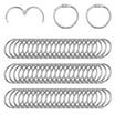 Loose Leaf Binder Rings 1-Inch（100 Pack） Office Book Rings, Nickel ...