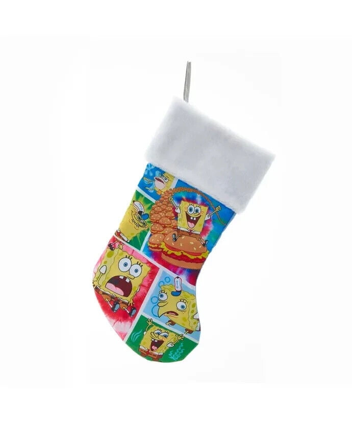 SPONGEBOB SQUAREPANTS Meme Collage Christmas Stocking, 19", by Kurt ...