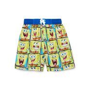Disney Cars Little Boys' Lightning McQueen Swim Trunks, Sizes 4-7 ...