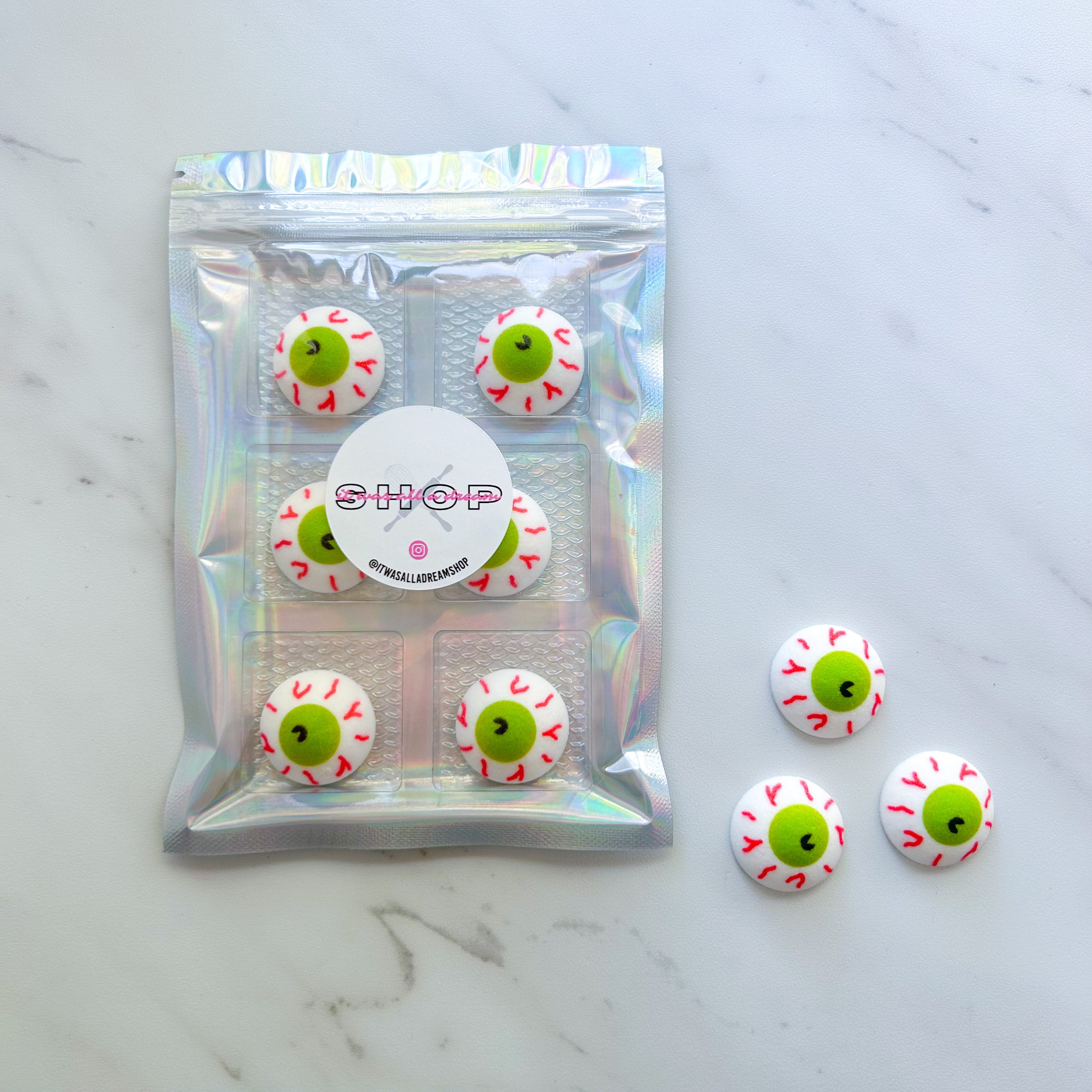 SPOOKY EYEBALL SUGAR DECORATIONS - Walmart.com