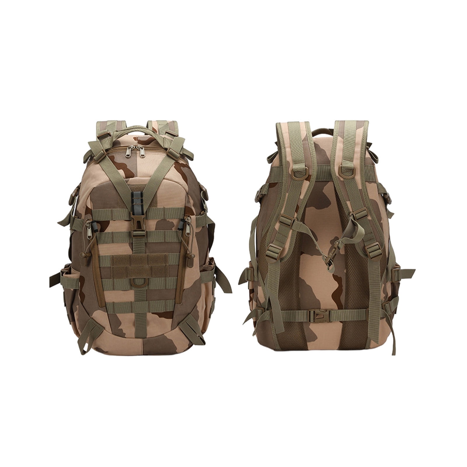 SPOORYOO Camouflage Multi High Capacity Functional Backpack Pack,Double ...