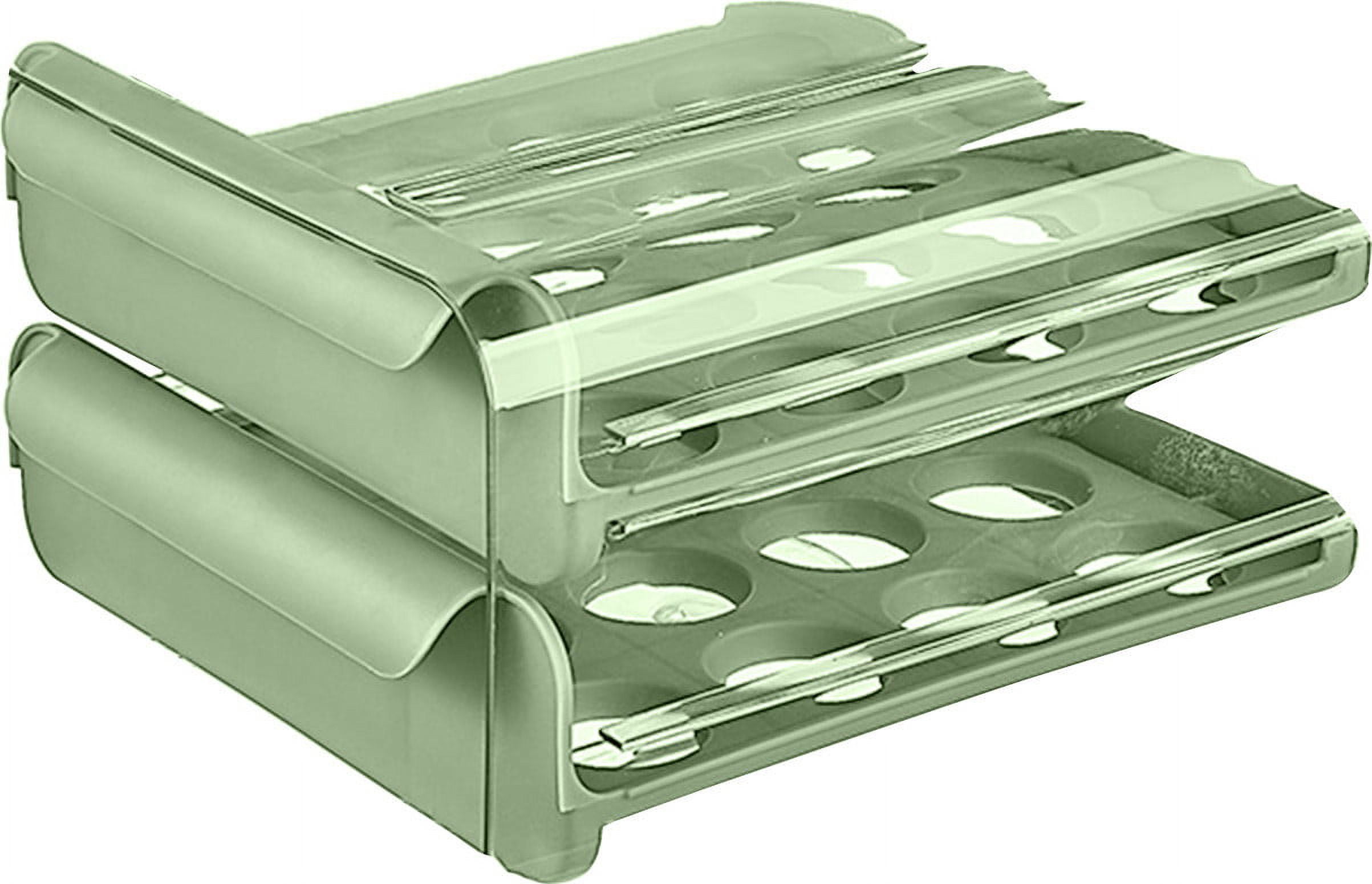 SPOORYOO Storage - Container With Lid & Handle,Plastic Fridge Organizer ...