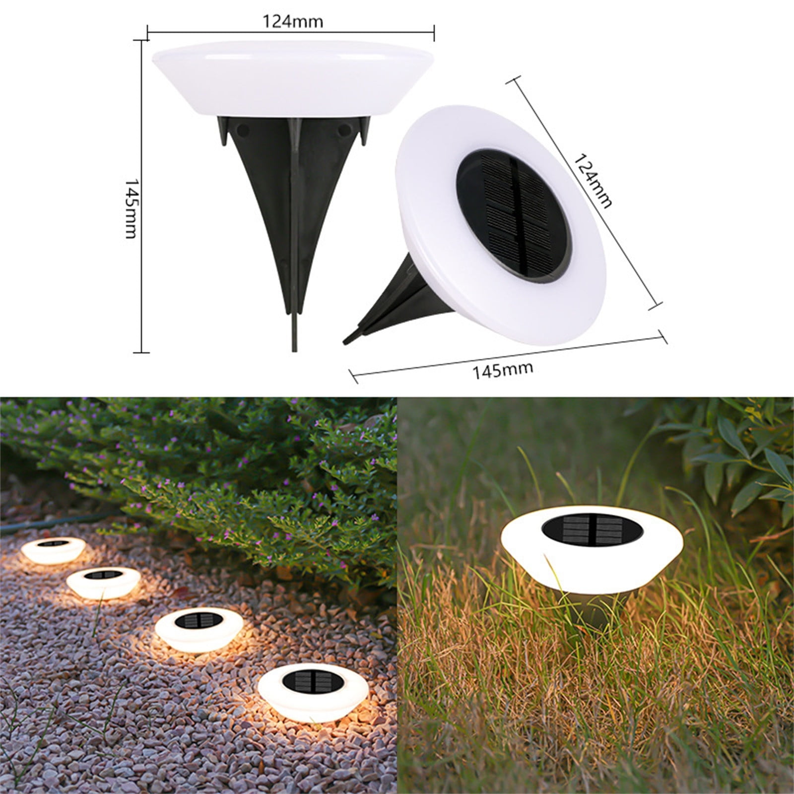 SPOORYYO 1 Pcs Of Solar Plastic Small Tube Lights - Outdoor Courtyard ...